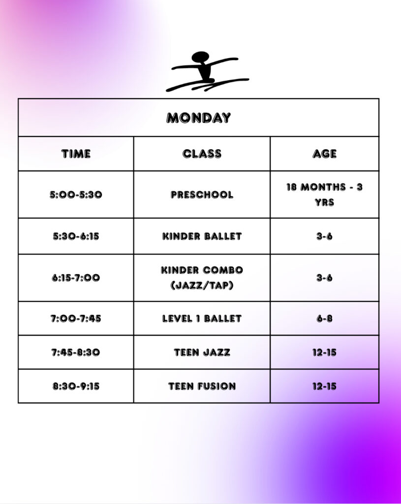 Recreational Registration | Dimensions in Dance
